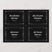 Gothic Halloween Wedding Place Name Cards DIY | Zazzle