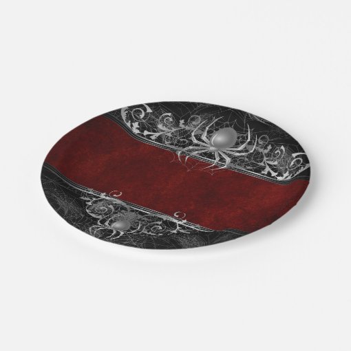 Gothic halloween wedding Plate | Zazzle