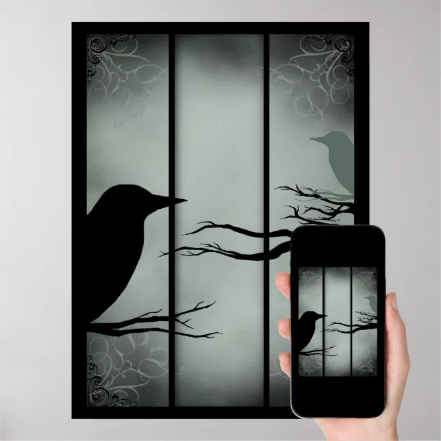 Gothic Haunted Forest - Reversed Poster | Zazzle