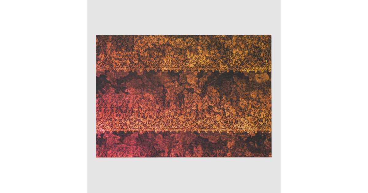 Gothic Lace Red Decoupage Tissue Paper | Zazzle