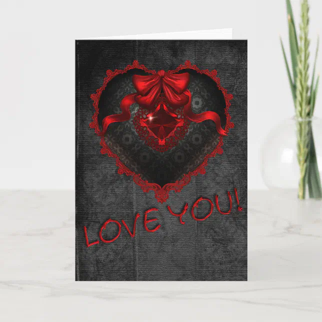 Gothic Love Card | Zazzle