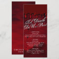 Gothic Luxe | Black and Blood Red Drip Menu | Zazzle