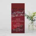 Gothic Luxe | Black and Blood Red Drip Menu | Zazzle