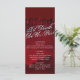 Gothic Luxe | Black and Blood Red Drip Menu | Zazzle