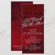 Gothic Luxe | Black and Blood Red Drip Menu | Zazzle