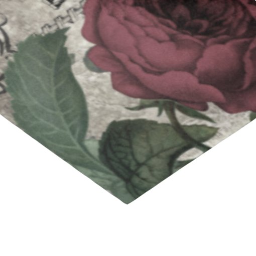 Gothic Macabre Victorian Skull & Death Ephemera Tissue Paper | Zazzle