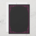 Gothic Magenta Black Lace Rose Invitation | Zazzle
