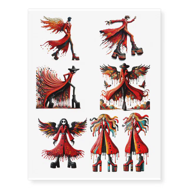 GOTHIC METAL ROCK TEMPORARY TATTOOS | Zazzle