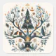 Gothic, Pagan, Nordic, Yule or Christmas Square Sticker | Zazzle