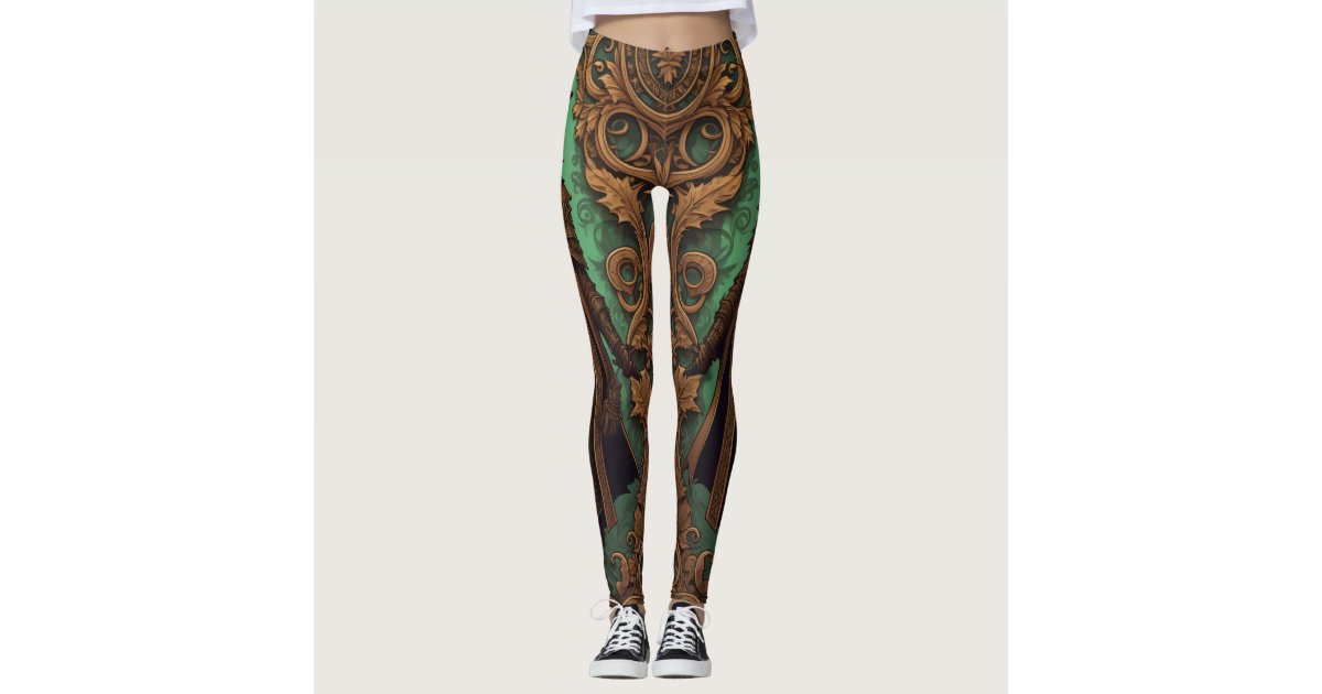Gothic Plague Doctor SCP-049 Halloween Steampunk Leggings | Zazzle