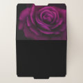 Gothic Purple-Red Rose Flower File Folder | Zazzle