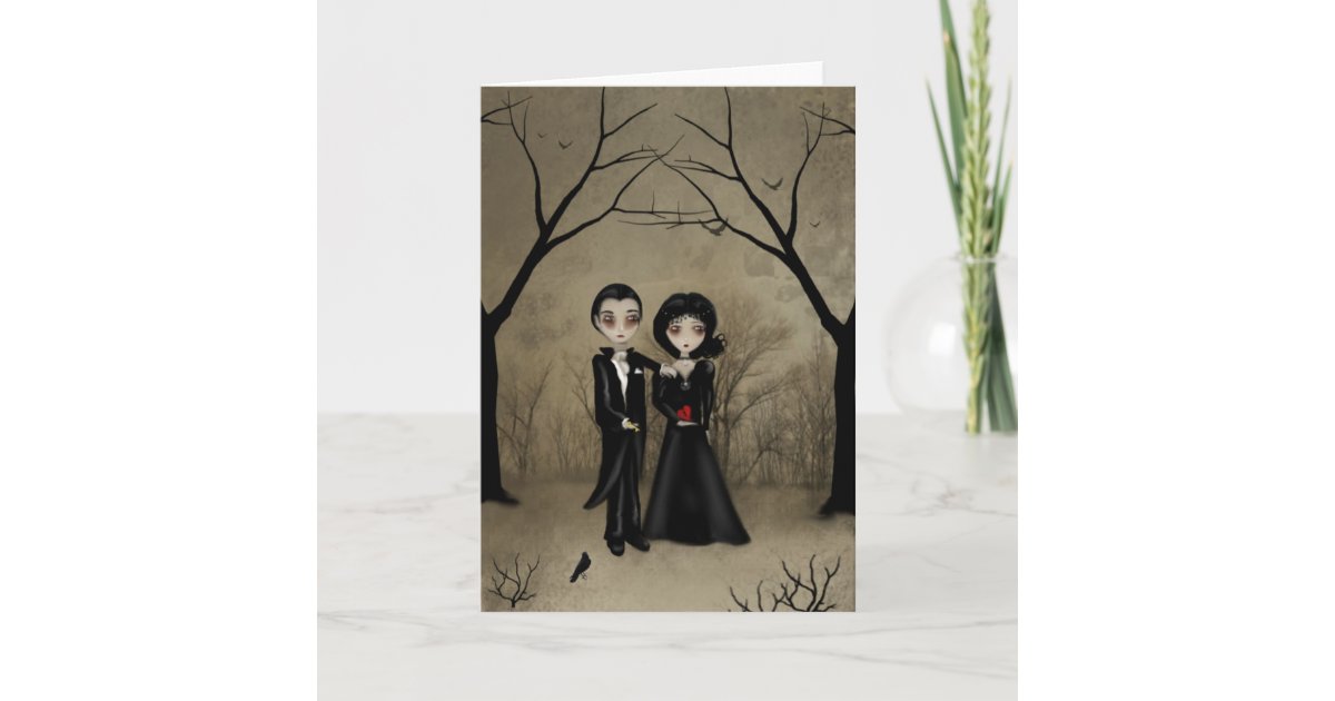 Gothic Romance Greeting Card | Zazzle