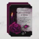 Gothic Rose Candle and Locket Birthday Party Invitation | Zazzle