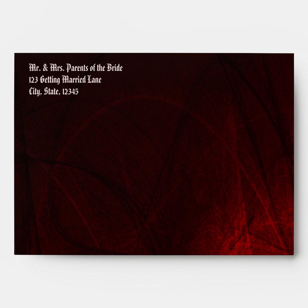Gothic Rose Envelope | Zazzle