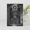 Gothic Ruins Monogram All In One QR Code Wedding Invitation | Zazzle