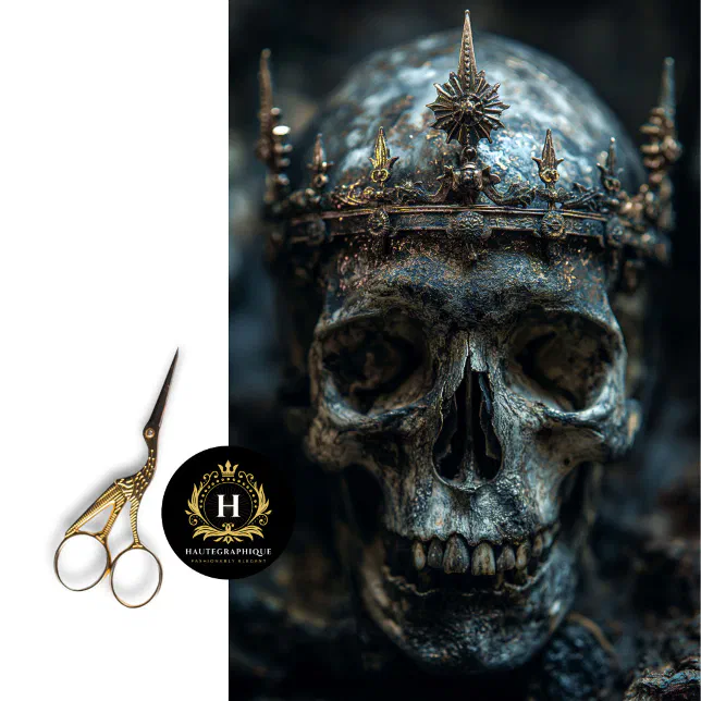 Gothic Skeleton Skull Decoupage Tissue Paper | Zazzle