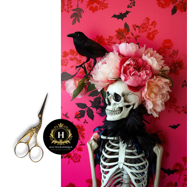 Gothic Skeleton Skull Decoupage Tissue Paper | Zazzle