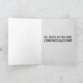GOTHIC SKELETONS WEDDING CONGRATULATIONS CARD | Zazzle