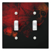 Gothic Skull Double Toggle Light Switch Cover | Zazzle