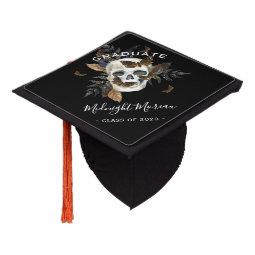 Gothic Skull Graduation Graduation Cap Topper | Zazzle