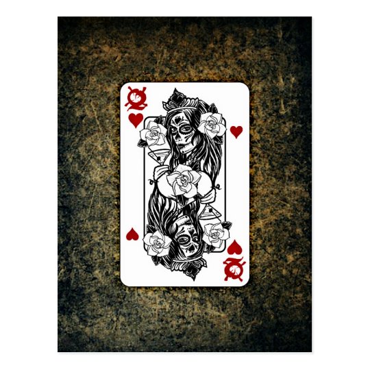 Gothic Skull Queen Playing Card | Zazzle.com