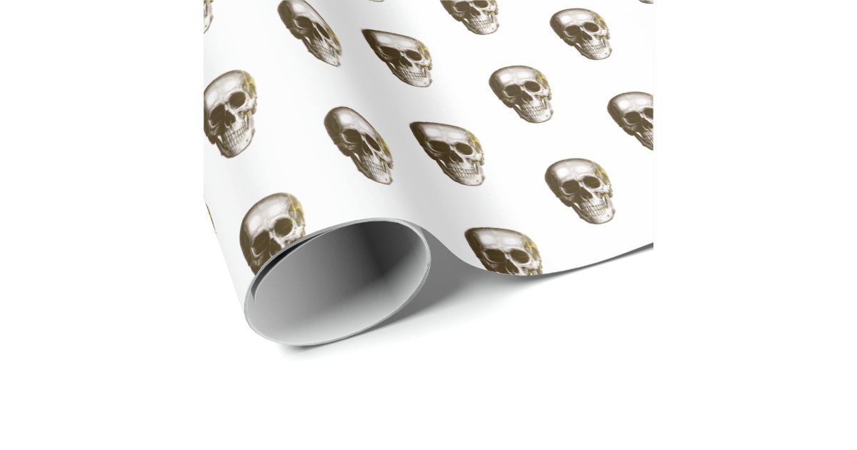Gothic Skull Wrapping Paper | Zazzle