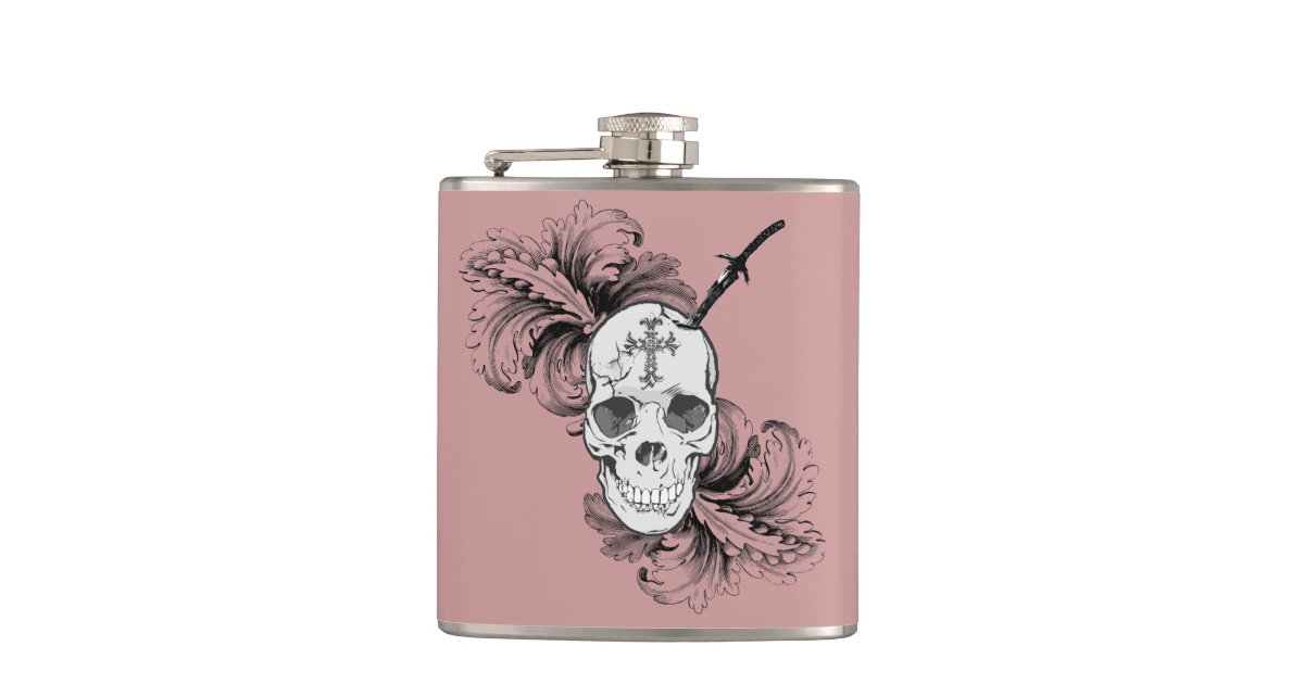 Gothic Skulls Flask | Zazzle