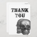 Gothic Skulls Thank You card | Zazzle