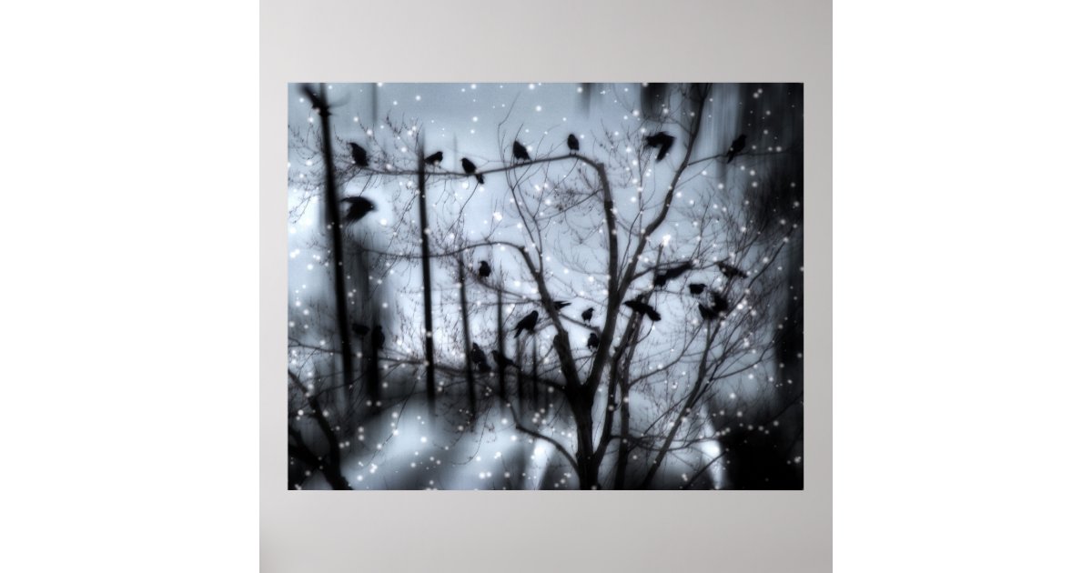 Gothic Snow Poster | Zazzle