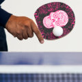 Gothic Sugar Skull Pink Black Ping Pong Paddle | Zazzle