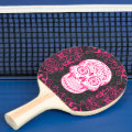 Gothic Sugar Skull Pink Black Ping Pong Paddle | Zazzle