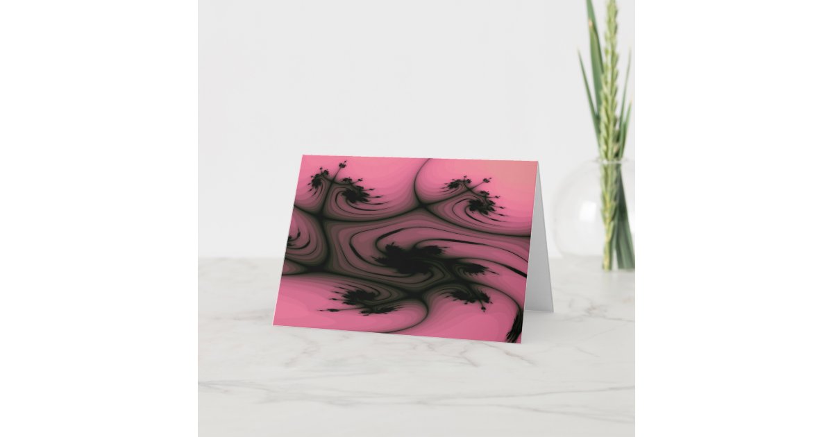 Gothic Swirls Greeting Card | Zazzle