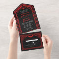Gothic Vampire Cathedral Wedding All In One Invitation | Zazzle