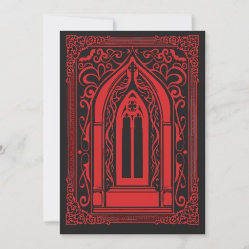 Gothic Vampire Cathedral Wedding Invitation | Zazzle