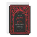 Gothic Vampire Cathedral Wedding Invitation | Zazzle