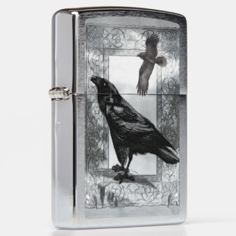 Gothic Victorian Raven Fantasy Art Zippo Lighter | Zazzle