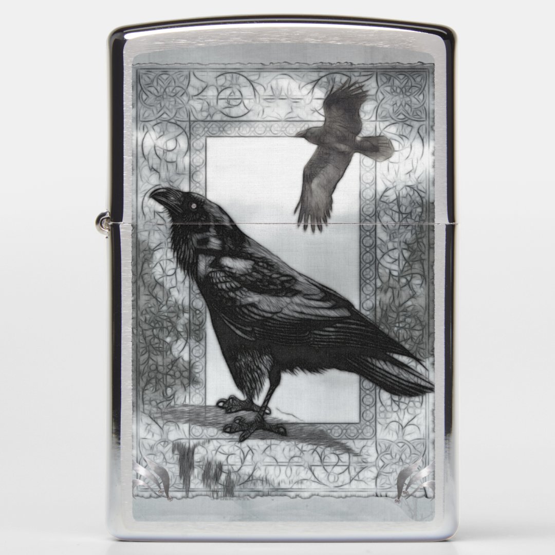 Gothic Victorian Raven Fantasy Art Zippo Lighter | Zazzle