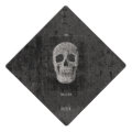 Gothic Vintage Black And White Texture Skull Tarot Graduation Cap ...