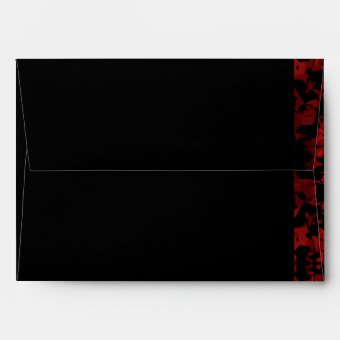 Gothic wedding dark red envelope | Zazzle