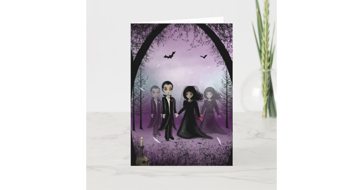 Gothic Wedding Greeting Card | Zazzle.com