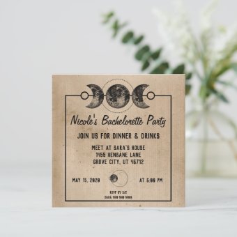 Gothic Wedding Red Roses Bachelorette Invites | Zazzle