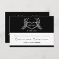 Gothic Wedding Skeleton Hands Wedding QR Code RSVP Invitation | Zazzle