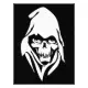 Gothic White Reaper face on black background Photo Print | Zazzle