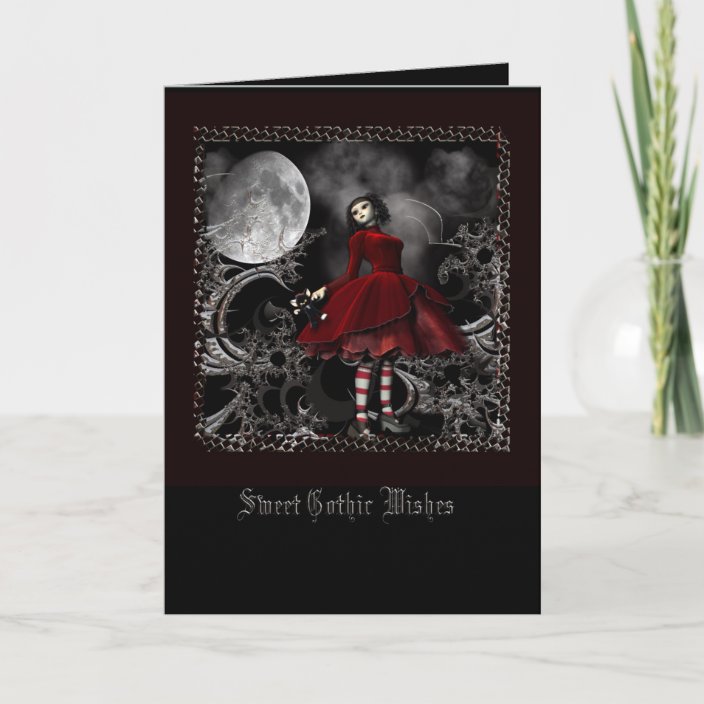 Gothic Wishes Card | Zazzle.com