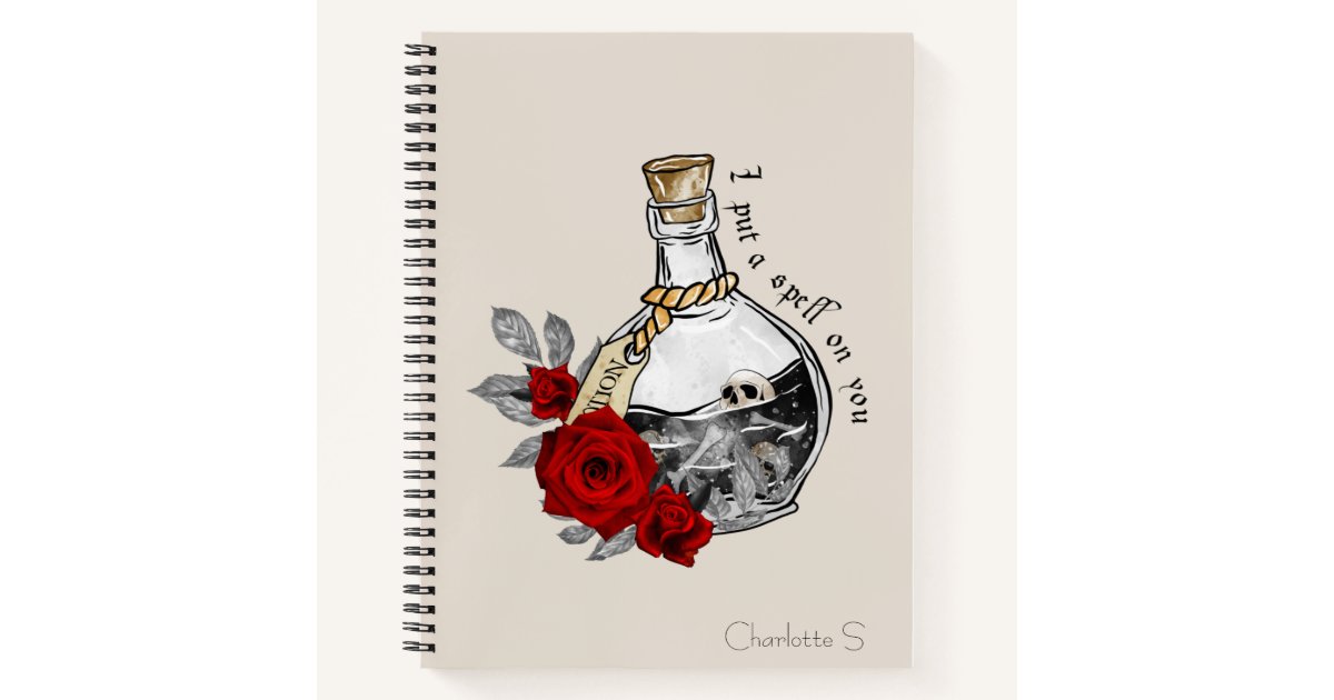 Gothic Witch Love Potion Notebook | Zazzle