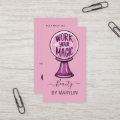 Gothic "Work Your Magic" Beauty and Makeup Business Card | Zazzle