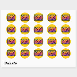 gotmail classic round sticker | Zazzle