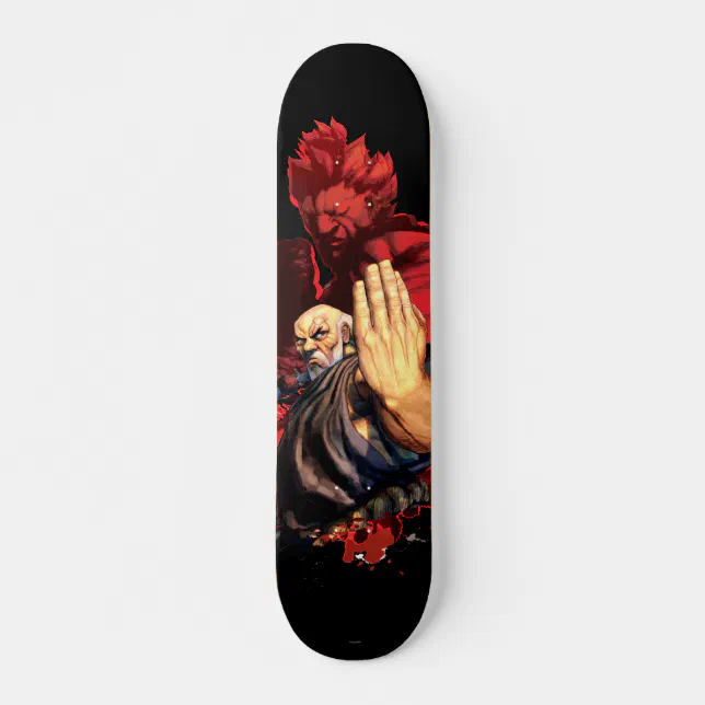 Gouken Vs. Akuma Skateboard | Zazzle