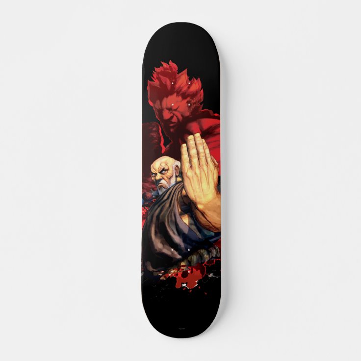Gouken Vs. Akuma Skateboard | Zazzle