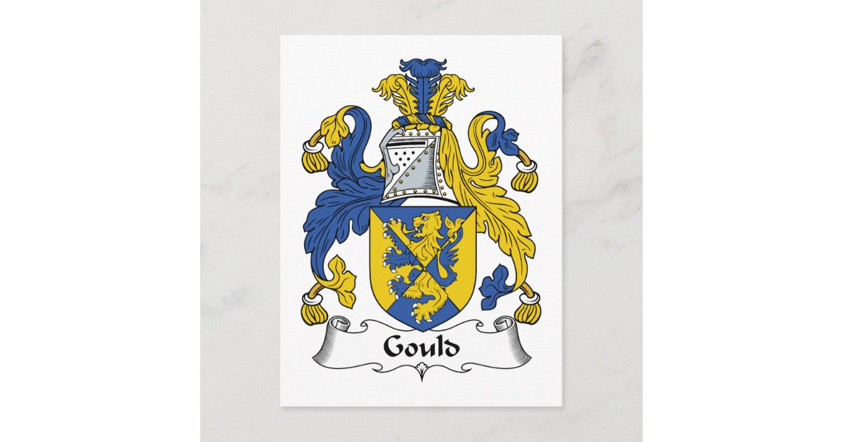 Gould Family Crest Postcard | Zazzle